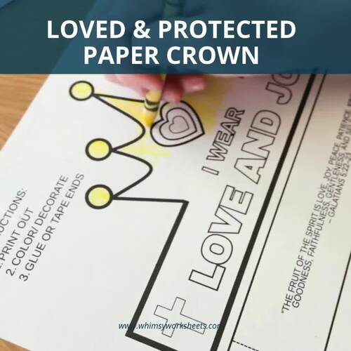 Love & Protected | Psalm 23 Paper Crown Crafts | Christian Classroom ...