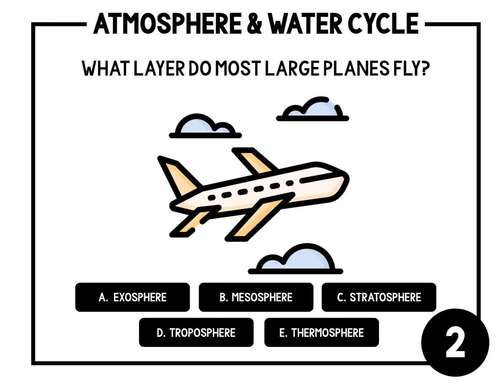 Atmosphere and Water Cycle Task Cards Activity | Print and Digital Task ...