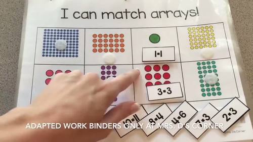 Multiplication and Division Adapted Work Binder® by Mrs Ds Corner