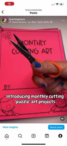Fine Motor Activities Scissor Cutting Crafts | Scissor Skills Cutting Art
