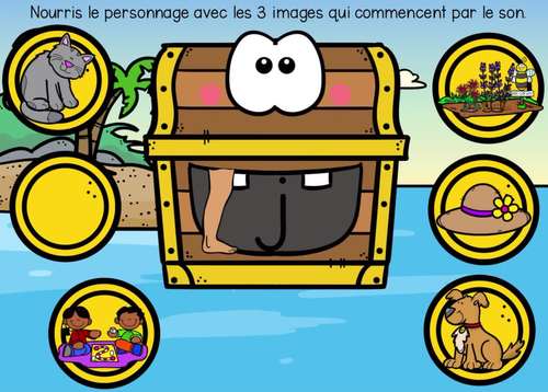 BOOM CARDS - Les sons F et J - 1re année - Conscience phonologique