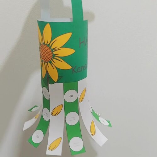 Kansas DAY Activities Craft Math Windsock /Sunflower Activities ...