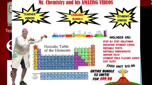 Unit 1 Teacher Video 4 by Mr Chemistry and his AMAZING VIDEOS | TPT
