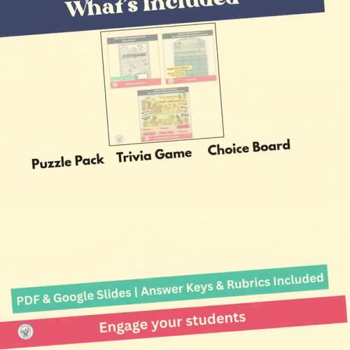 HSS 5.1.1 Bundle: Geography & Climate — Puzzle Pack, Trivia Game ...