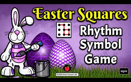 Easter Squares Rhythm Symbol Easter Music Game Powerpoint Easter Music ...