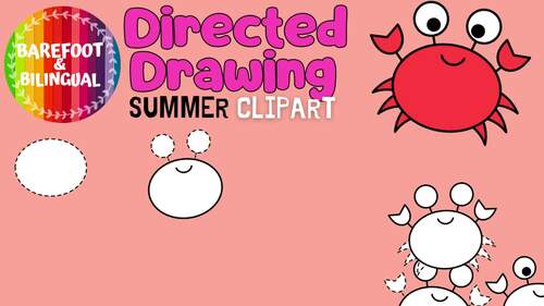 Summer Directed Drawing Clipart | Summer Clipart for Directed Drawing ...