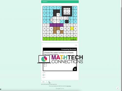 5th Grade Place Value, Powers of 10, Exponents Color by Number Math ...