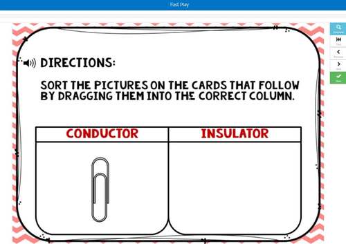 Conductor or Insulator Sort - Boom Digital Task Cards (4.6B) | TPT