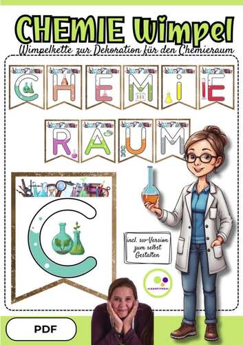 German: Chemistry | Boho Wimpelkette Verschönerung Chemieraum | Pennant ...