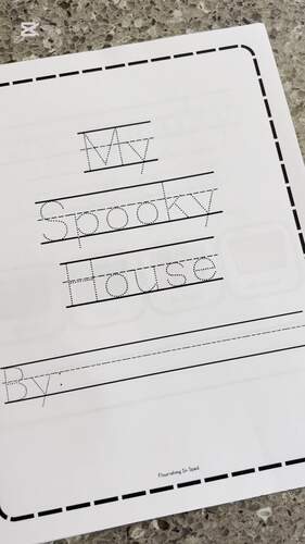 BUILD A SPOOKY HOUSE Errorless Choices Writing Activity + Craft | Sped ...