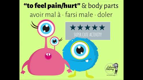Body Parts and Pain - doler - Notes, Games & Activities by Esteem Learning