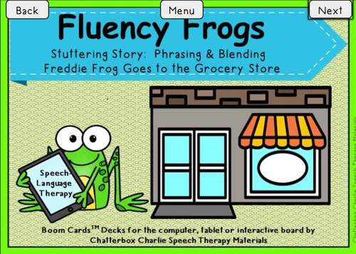 Phrasing & Blending Fluency Strategy for Stuttering Boom Cards Story