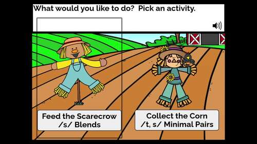 Scarecrow Articulation & Minimal Pair Speech Activity | Fall Speech ...