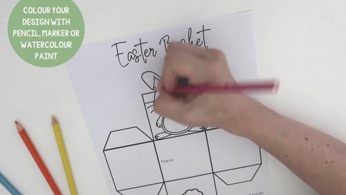 Easter Basket Craft Activity Template - 19 Printable Treat Basket Templates