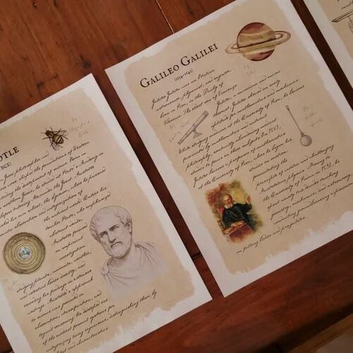 Vintage Famous Scientist Posters | Classical Science Classroom Decor