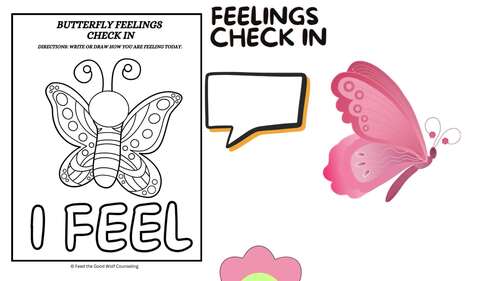 9 SEL Butterfly Theme Worksheets - Coping and Social Skills - Spring ...