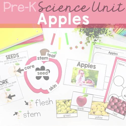 Apples Science Unit for Pre-K | Apple Worksheets, Crafts, and Activities