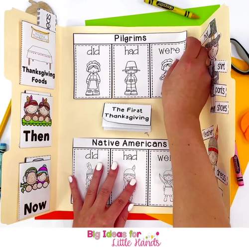 Thanksgiving Activities Interactive Notebook Lapbook | TPT