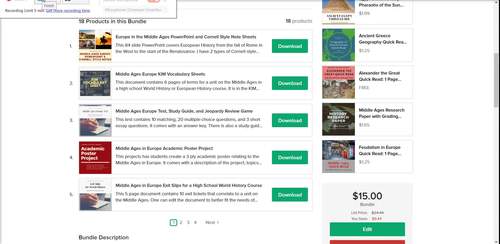 Middle Ages in Europe Unit Bundle: PowerPoint, Test, Activities ...