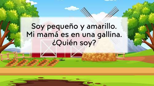 ¿Quién soy? A Spanish Guessing Game! (Animals of the Farm & Ocean)
