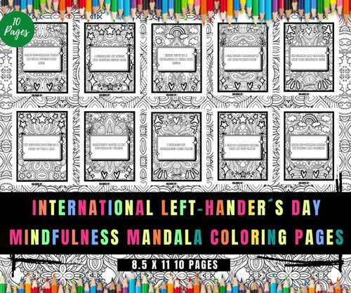 International Left-hander's Day Positive Affirmations & Mindset Growth ...