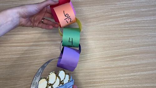 St. Patrick's Day Equivalent Fractions Hanging Rainbow Pot of Gold Craft