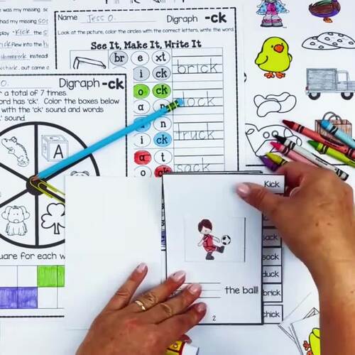 Digraph Practice Worksheets Digraphs TH WH WR PH KN SH CK CH Consonant ...