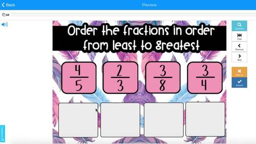 #TEACHERGRAM Ordering Fractions BOOM Cards! (Distance Learning) | TPT