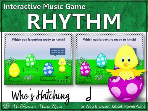 Spring Music | Half Notes Interactive Rhythm Game {Who's Hatching}