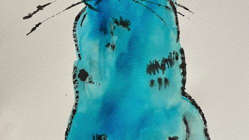 ANDY WARHOL CAT INK BLOT PRINT ART PROJECT, ACTIVITY BOOK & LESSON PLANS