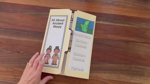 Ancient Maya Activity, Simple, Primary Ancient Civilization Lapbook