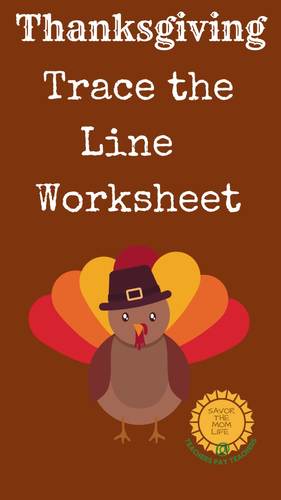 Trace or Cut the Turkey Trail by Savorthemomlife | TPT