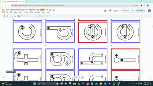 Tracing Letters for Lowercase Alphabet Letter Formation 1/2 Sheets
