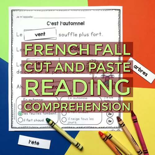 French Fall Reading Comprehension | Compréhension de lecture L'AUTOMNE