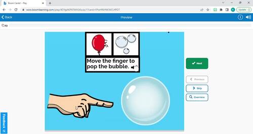 Pop the Bubbles: Early Actions (GIFs) by Creative Speech Language Resources