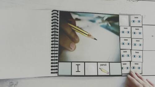 Core Word Interactive Book - See by Sippin Speech | TPT