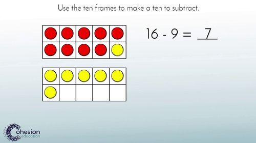 Use Groups of Ten to Subtract by Cohesion Education | TPT