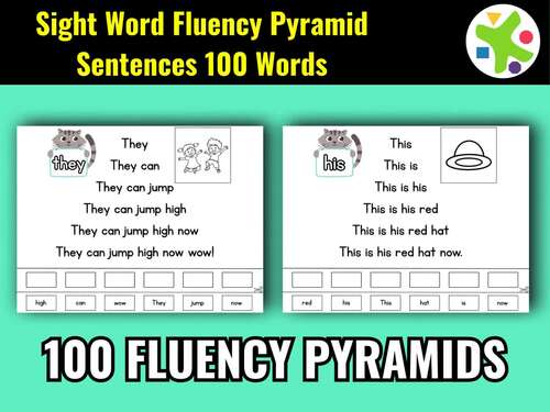 Sight Word Fluency Pyramids – Fry’s First 100 Words – PDF + Google Slides