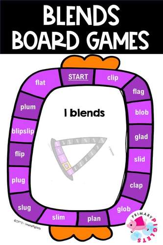 Consonant Blends Phonics Games HALLOWEEN Literacy Centers by Primary ...