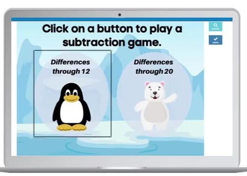 Winter Subtraction Fact Games (Digital Learning - BOOM CARD | TPT
