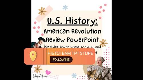 U.S. History: American Revolution Review PowerPoint by HistoTeam
