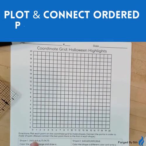 Halloween Math - Pumpkin Coordinate Plane Activity/Mystery Picture