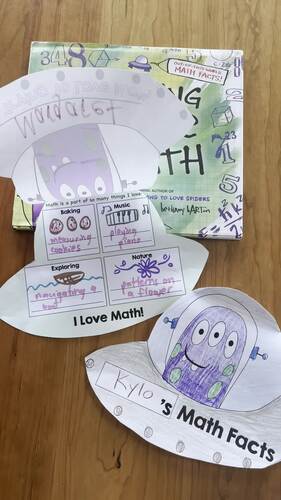 I'm Trying to Love Math Book Craft: Math ELA Activity - Math Facts
