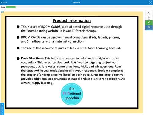 AAC & Me Interactive Book A Day at the Beach BOOM Card Deck for Speech ...
