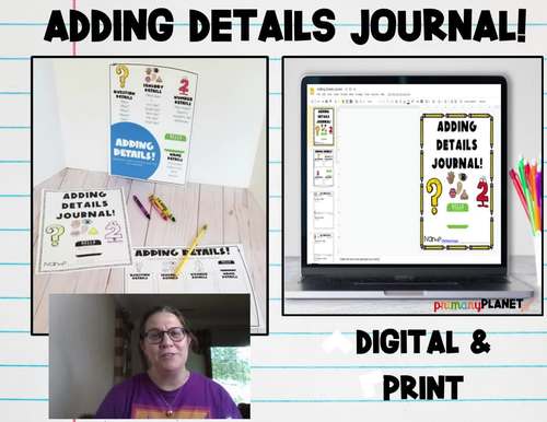 Adding Details To Writing Mini Lessons Journals Posters And Rubrics