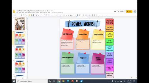 Late Middle Ages Interactive Notebook | Digital Notebook Distance Learning