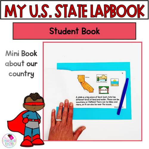 US States - First Grade Social Studies - 50 States - Lapbook | TPT