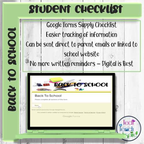 Google Forms - Student Supply Checklist - Social Distancing in the ...