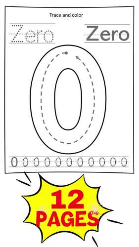 Kindergarten Math Number Tracing Worksheets Number Sense Writing ...