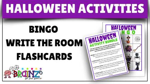 Halloween Bingo Game + Roll & Cover Bonus | Halloween Activities for Kids